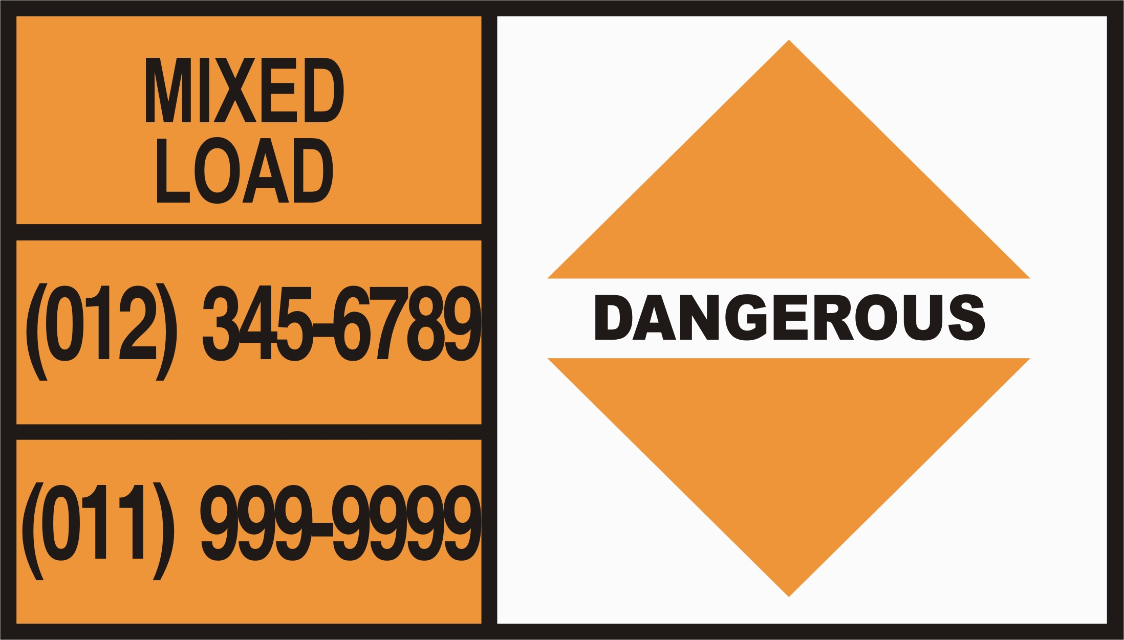 Dangerous Goods Wall Charts 